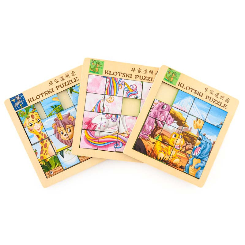 Puzzle pousse-pousse bois